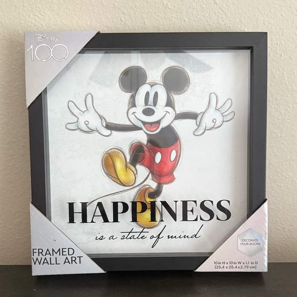 Disney | Wall Decor | Disney Mickey Mouse Framed Wall Art | Poshmark